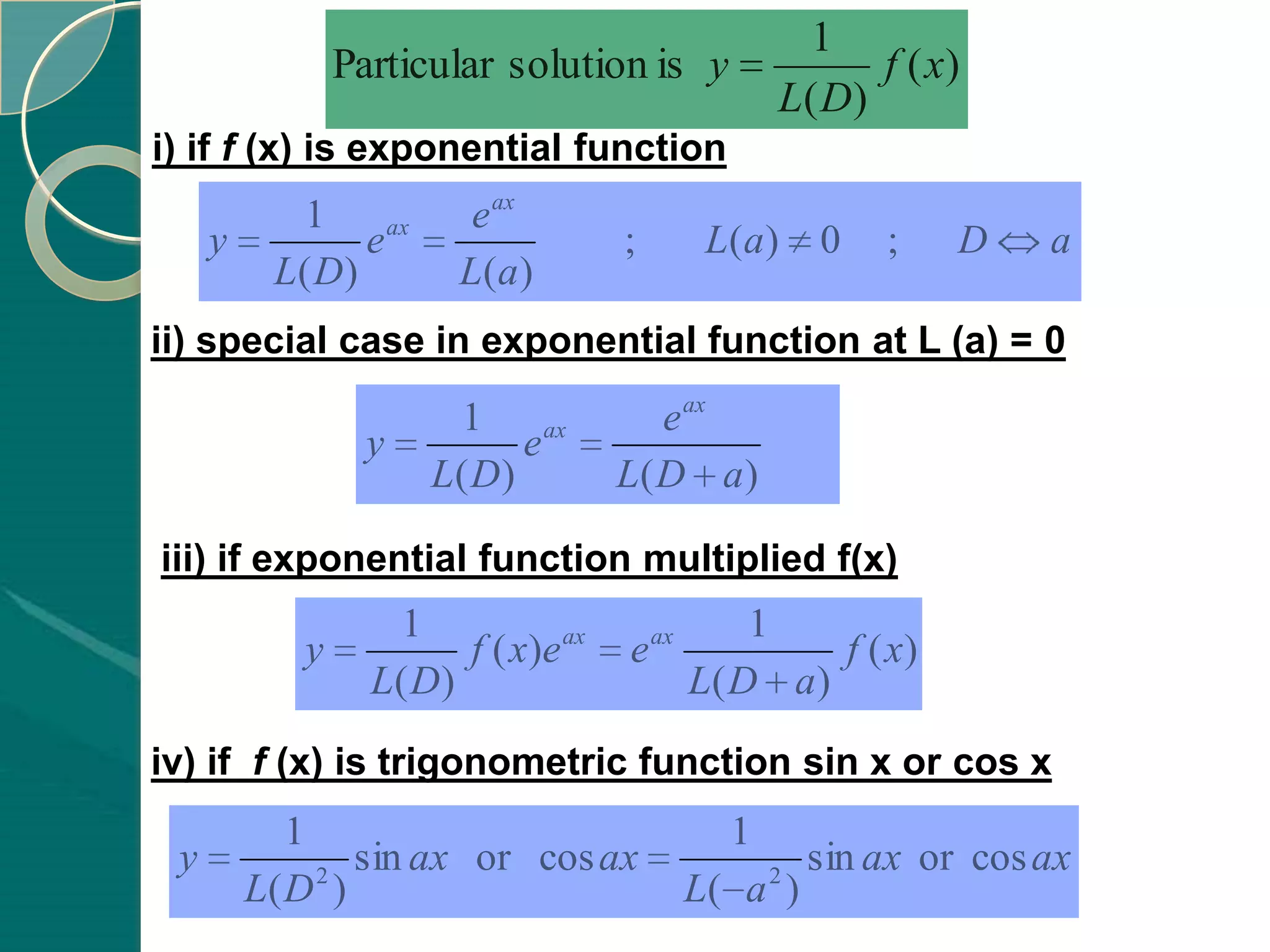 Ordinary differential equations | PPTX | Physics | Science