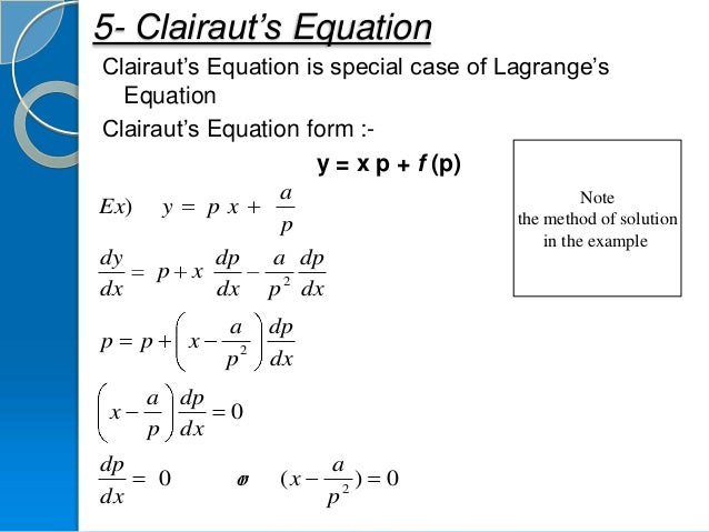 Ordinary differential equations