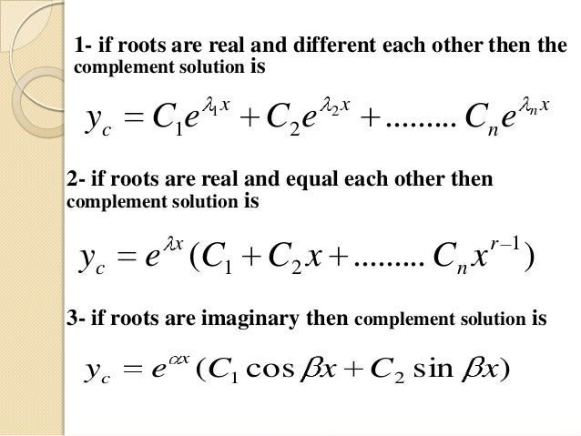 Ordinary differential equations