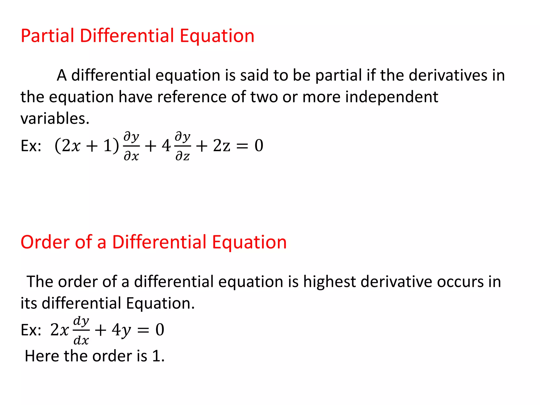 Ordinary differential equations unit1 | PPT