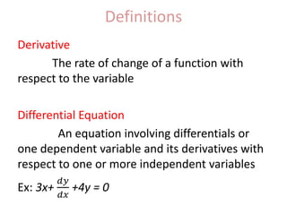 Ordinary differential equations unit1 | PPT