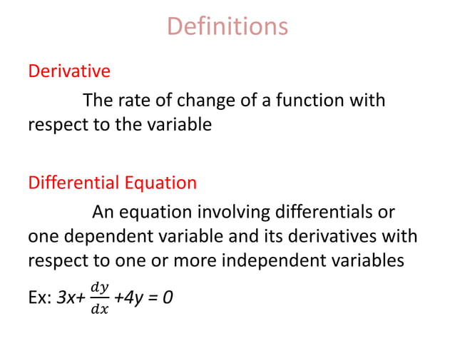 Ordinary differential equations unit1 | PPT