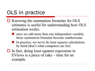 Ordinary Least Squares Ordinary Least Squares | PPT | Technology ...