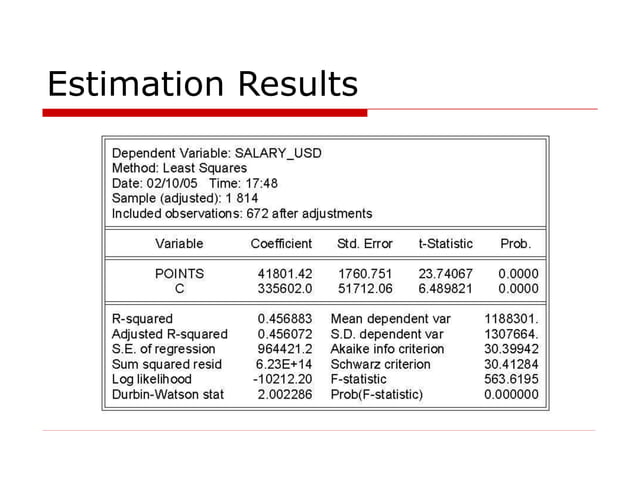 Ordinary Least Squares Ordinary Least Squares | PPT | Technology ...