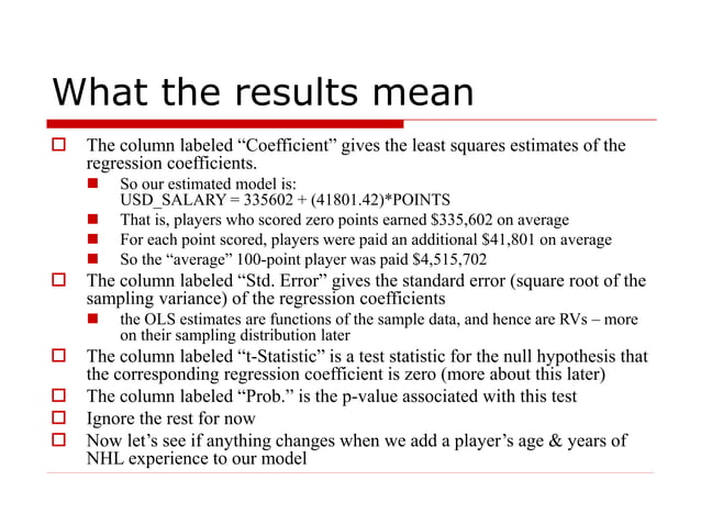 Ordinary Least Squares Ordinary Least Squares | PPT | Technology ...