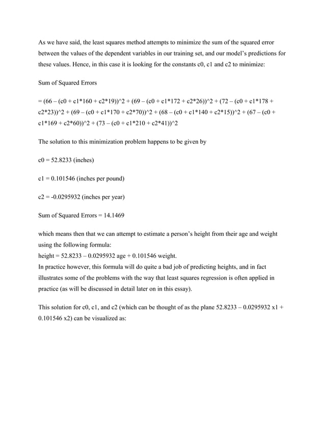 Ordinary least squares linear regression | DOC