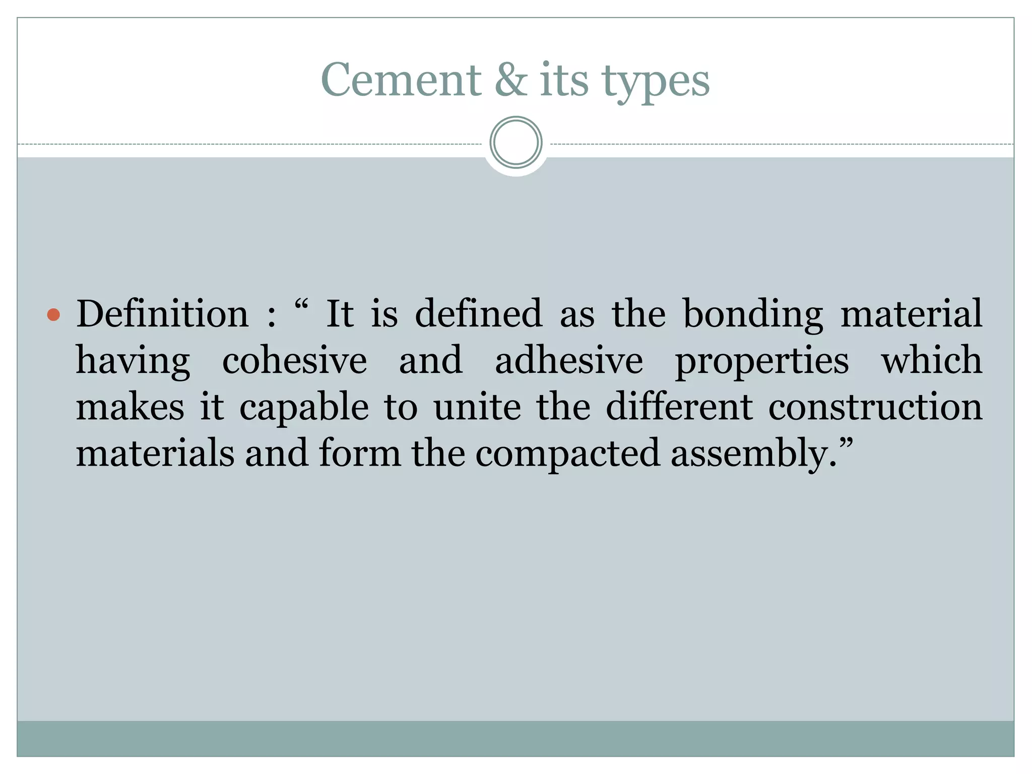 Ordinary portland cement (opc) & Rapid hardening cement | PPTX