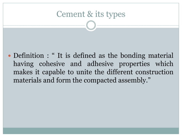Ordinary portland cement (opc) & Rapid hardening cement | PPTX ...