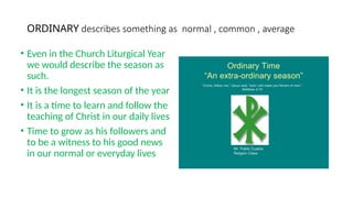 ordinary times - catholic church catechism ppt | PPTX