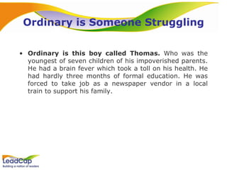 Ordinary To Extraordinary | PPT