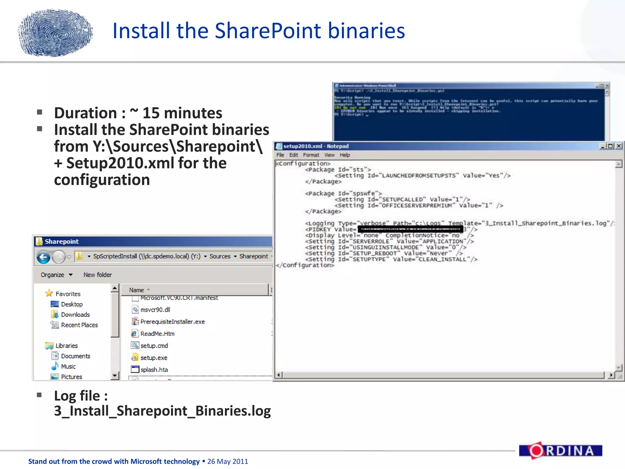 Ordina SOFTC Presentation - SharePoint - Automated scripted deployment ...