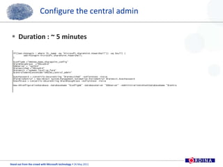 Ordina SOFTC Presentation - SharePoint - Automated scripted deployment ...