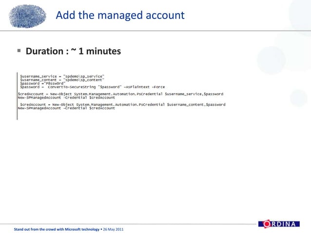 Ordina SOFTC Presentation - SharePoint - Automated scripted deployment ...