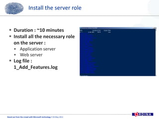 Ordina SOFTC Presentation - SharePoint - Automated scripted deployment ...