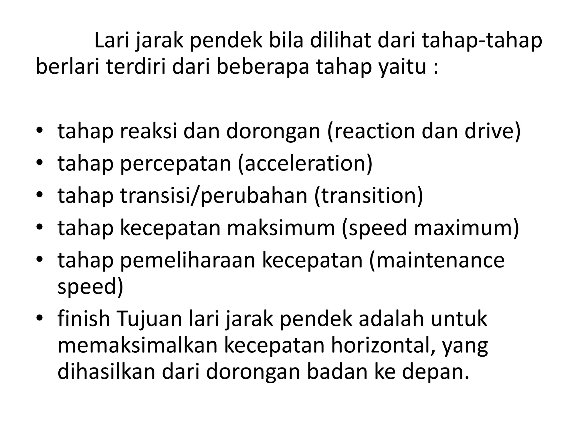 PENJAS tentang Lari | PPTX