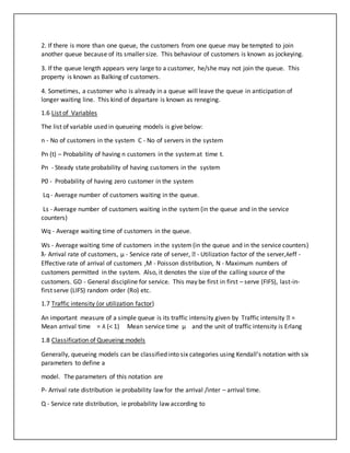 solving restaurent model problem by using queueing theory | DOCX