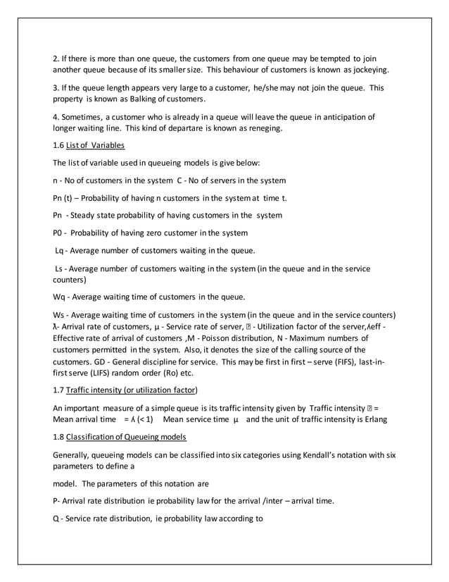solving restaurent model problem by using queueing theory | PDF