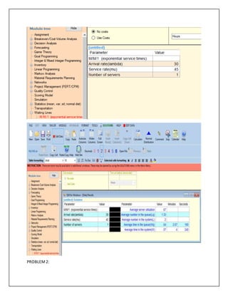 solving restaurent model problem by using queueing theory | DOCX