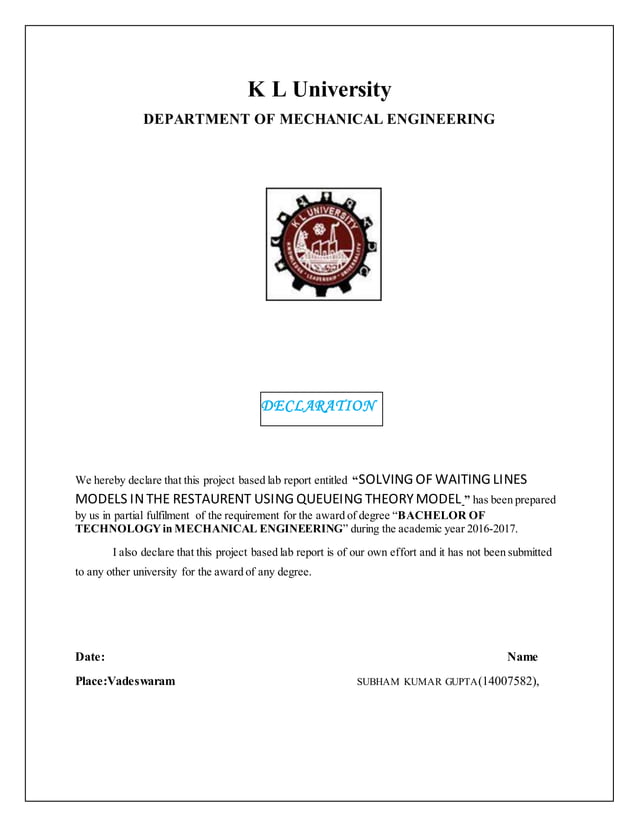 solving restaurent model problem by using queueing theory | PDF