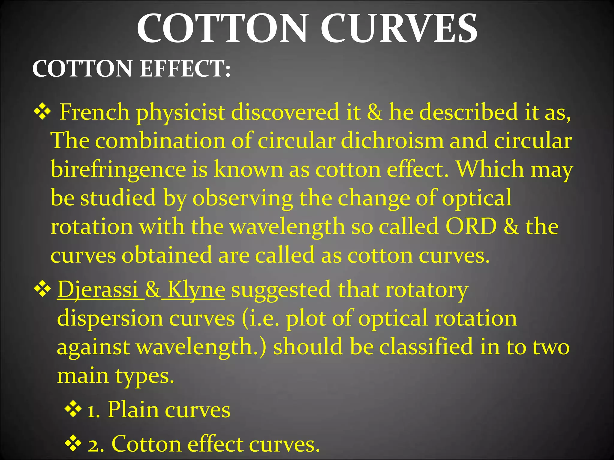 OPTICAL ROTATORY DISPERSION (ORD) | PPT