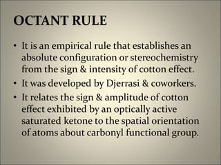 OPTICAL ROTATORY DISPERSION (ORD) | PPT