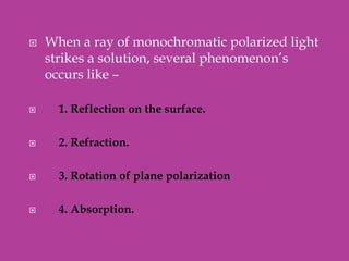 OPTICAL ROTATORY DISPERSION (ORD) | PPT