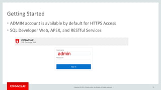 RESTful Services for your Oracle Autonomous Database | PPT