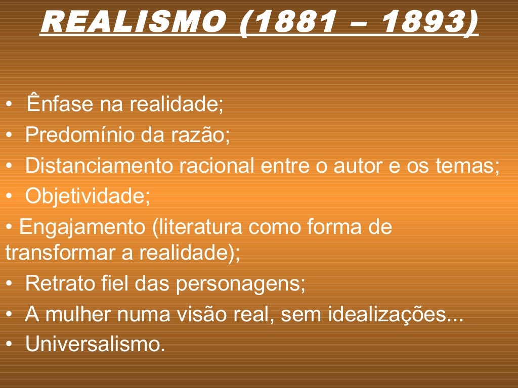 O Realismo no Brasil