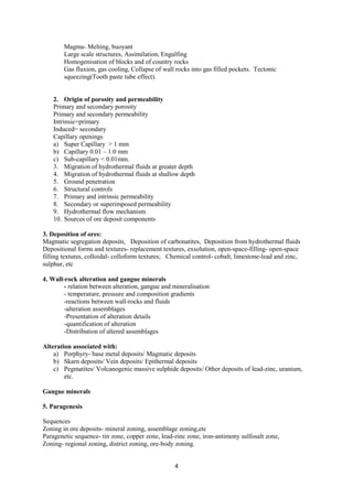 Ore bearing fluids | PDF