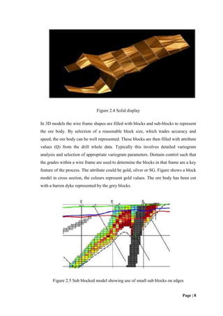 Ore body modling of ther coal 09 mn | DOCX