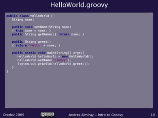 Øredev 09 - Introduction to Groovy | PDF