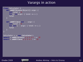 Øredev 09 - Introduction to Groovy | PDF