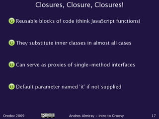 Øredev 09 - Introduction to Groovy | PDF