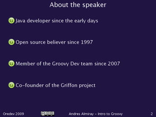 Øredev 09 - Introduction to Groovy | PDF