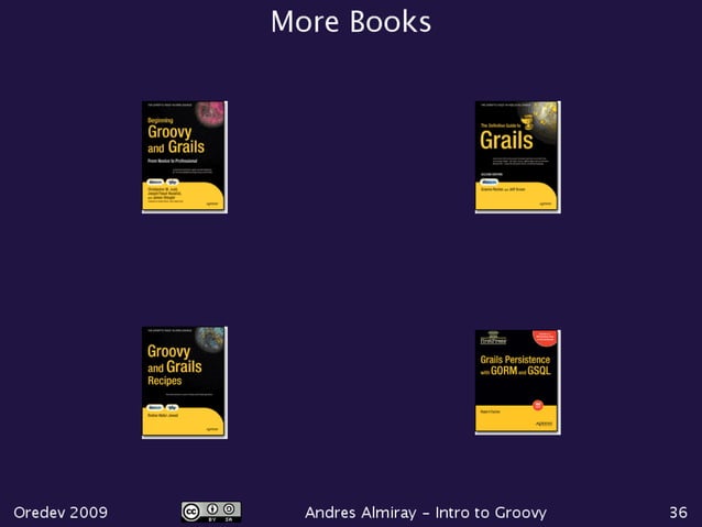 Øredev 09 - Introduction to Groovy | PPT