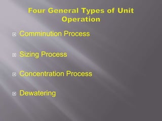 Ore dressing | PPTX