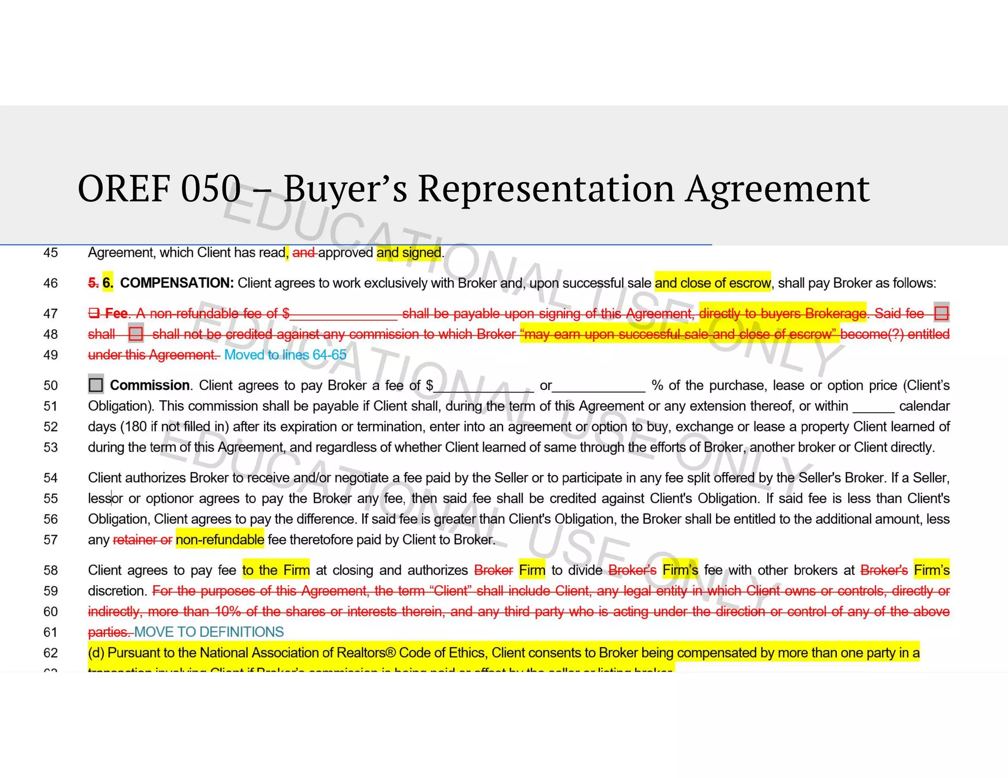 OREF Changes 2021 | PDF