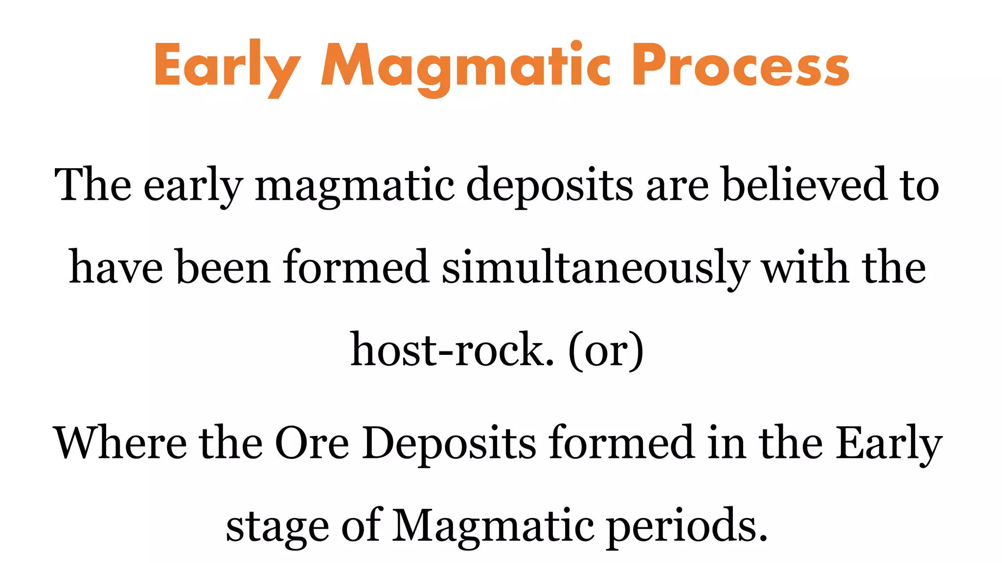Ore forming process | PPTX