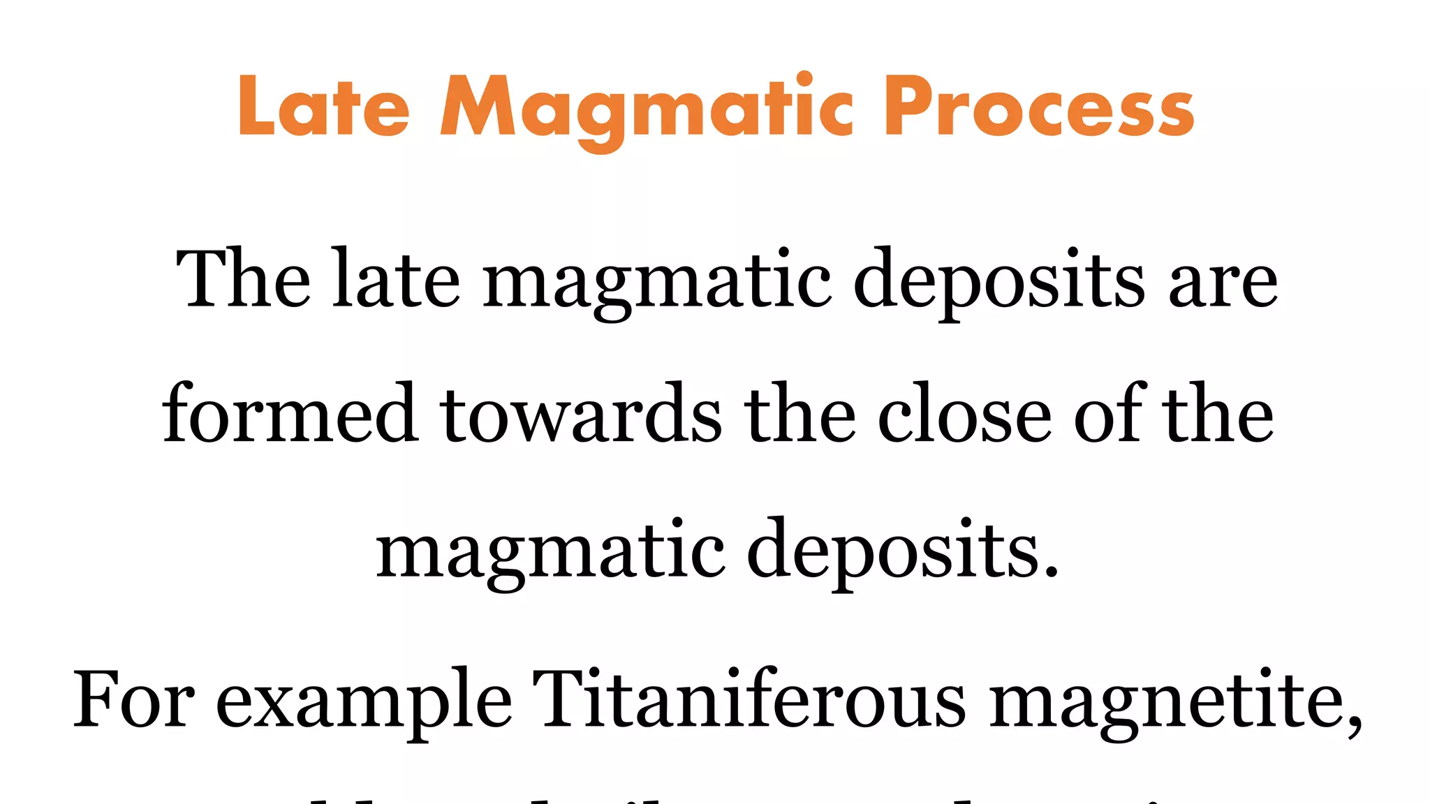 Ore forming process | PPTX