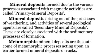 Ore forming process | PPTX