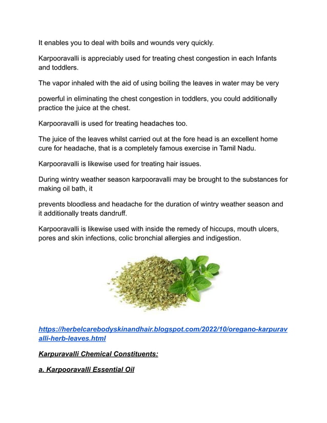 OREGANO KARPURAVALLI HERB LEAVES HEALTH BENEFITS.pdf