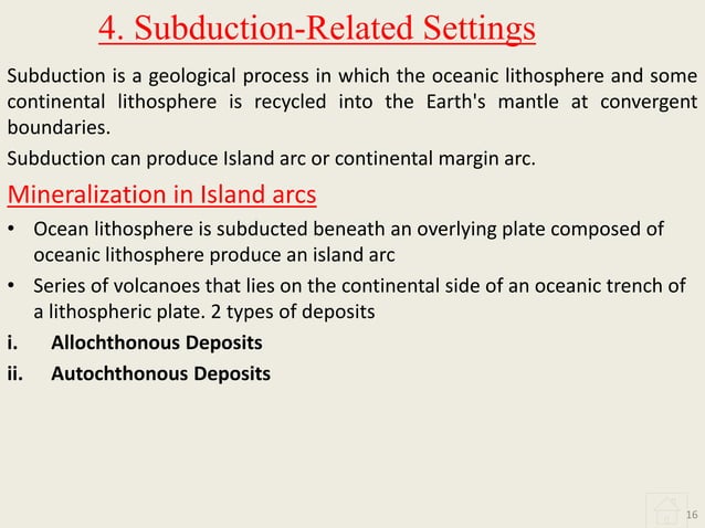 Ore Deposits and Plate Tectonics | PPTX | Geography | Science