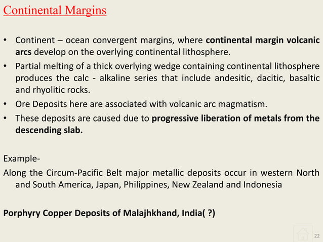 Ore Deposits and Plate Tectonics | PPTX | Geography | Science