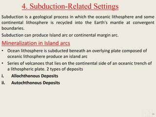 Ore Deposits and Plate Tectonics.pptx
