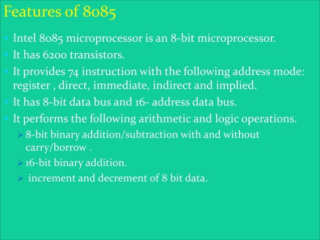 8085 architecture | PPT