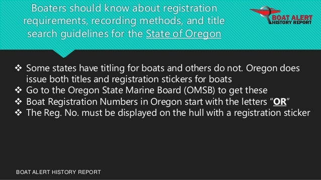 Oregon boat registration | PPTX