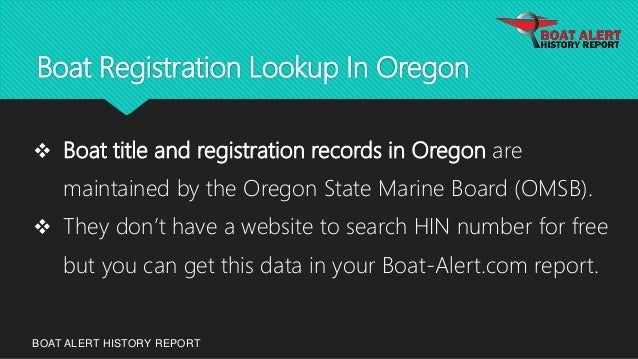 Oregon boat registration | PPTX