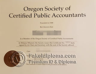 Oregon CPA certificate | PPT