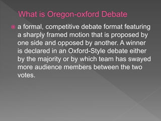 Oregon Oxford Debate Form.pptx