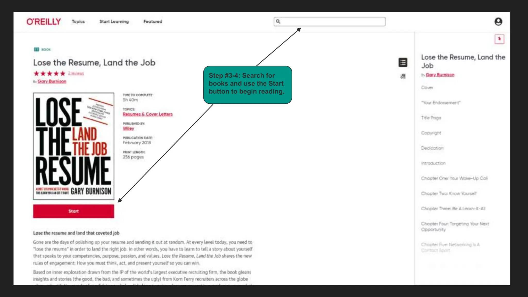 O'ReillySteps for Login PowerPoint Presentation | PPTX